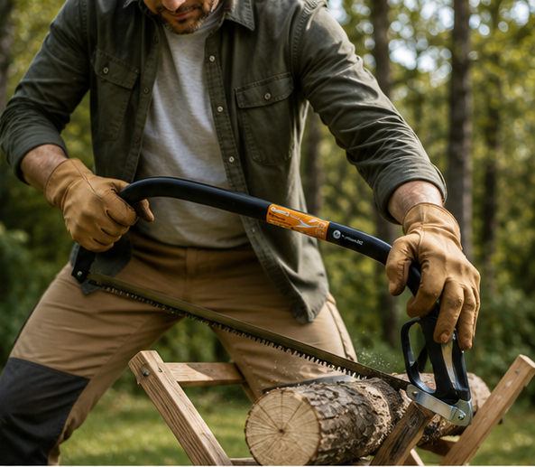 Fiskars Bügelsäge Gr. L Ø60cm Säge Fingerschutz Sägeblatt | 1055642